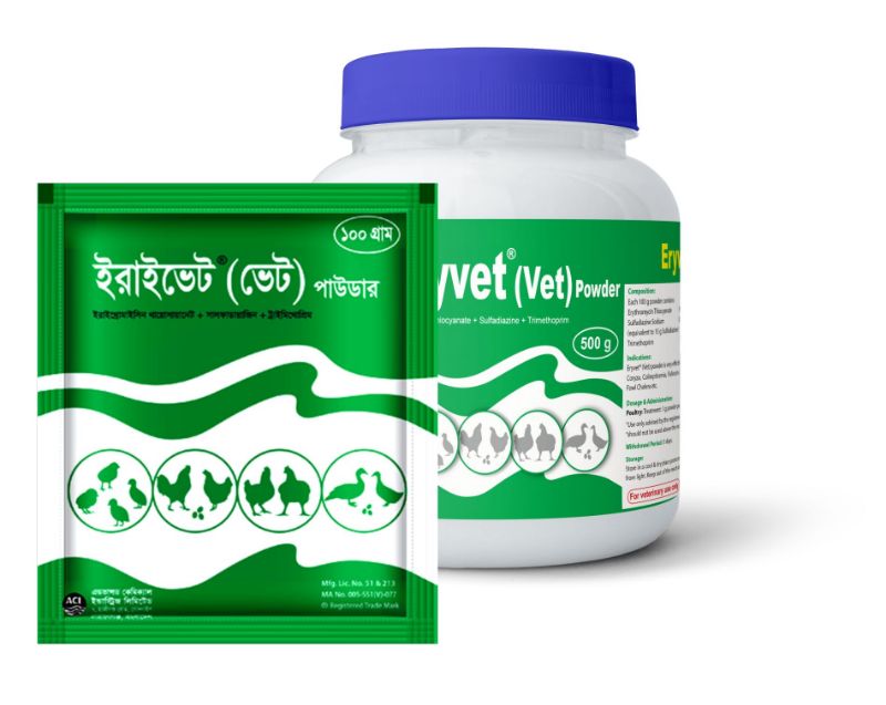 Eryvet (Vet) Powder 500 grams – High-Potency Antibiotic for Poultry ...