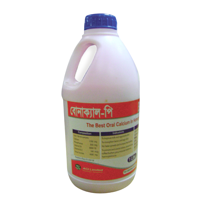 Bonacal-P Oral Suspension 1L | Calcium Supplement for Cattle & Poultry ...