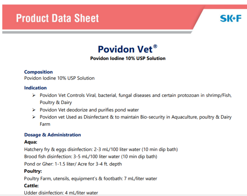 Povidon Vet 100ml Solution-AgroMukam