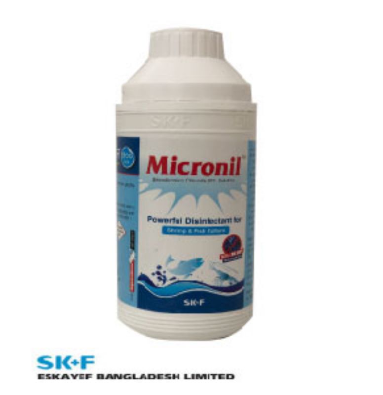 Micronil Solution 500ml - Powerful Disinfectant for Shrimp & Fish Farm ...
