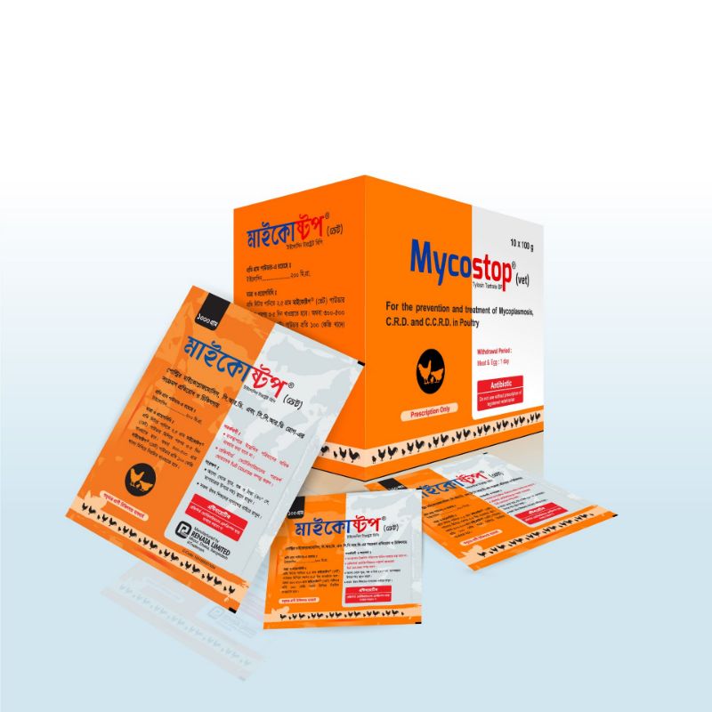 Mycostop Powder 100gm | Poultry Antibiotic for CRD & Necrotic Enteritis | Agromukam-AgroMukam