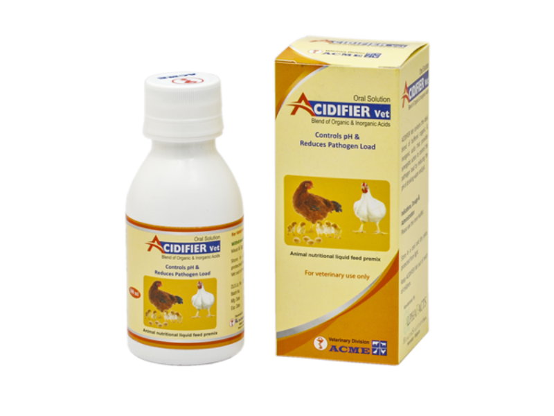 Acidifier Vet Oral Solution 100 ml | Poultry Feed Additive - Agromukam-AgroMukam