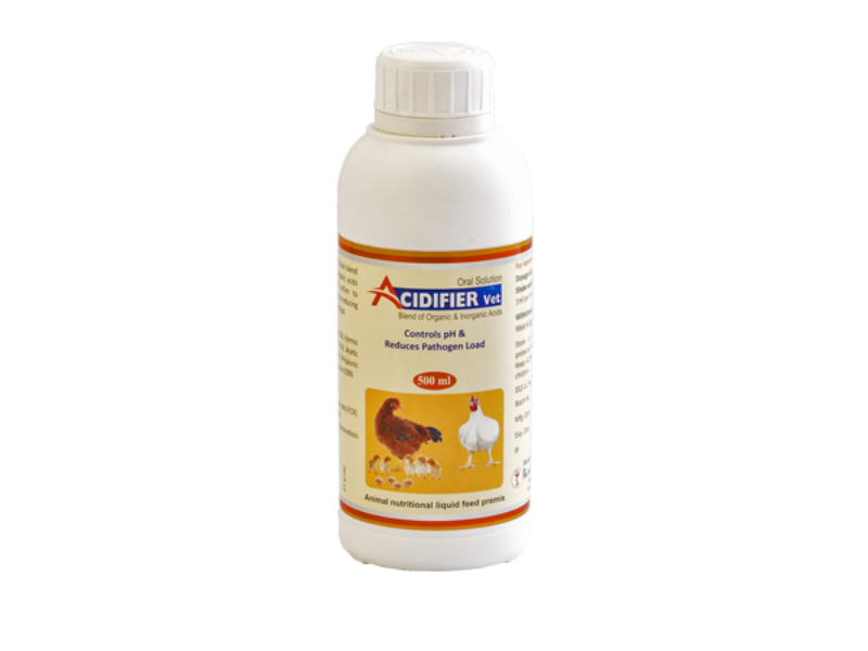 Acidifier Vet Oral Solution 500 ml | Poultry Feed Additive - Agromukam-AgroMukam