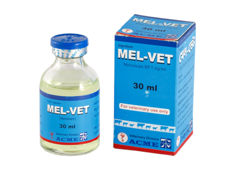 Best Mel-Vet Injection 30 ml for Cattle: Stylish & Durable for Farm Animals-AgroMukam