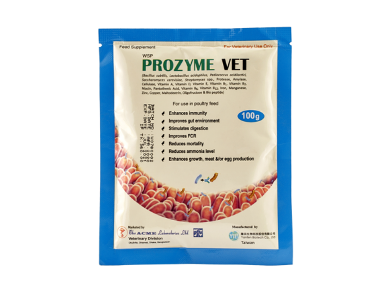 Prozyme Vet WSP 100 gm - Boost Immunity & Gut Health in Poultry-AgroMukam