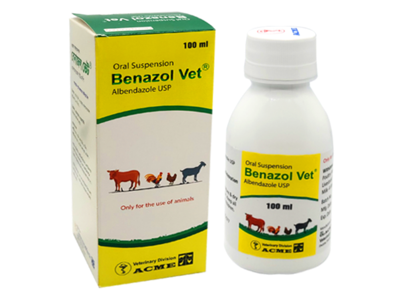 Benazol Vet Oral Suspension 100 ml-AgroMukam