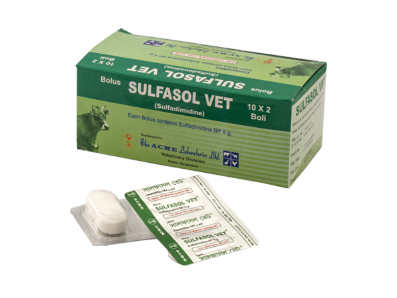 Sulfasol Vet Bolus 10 × 2's: Stylish, Durable & Fast-AgroMukam