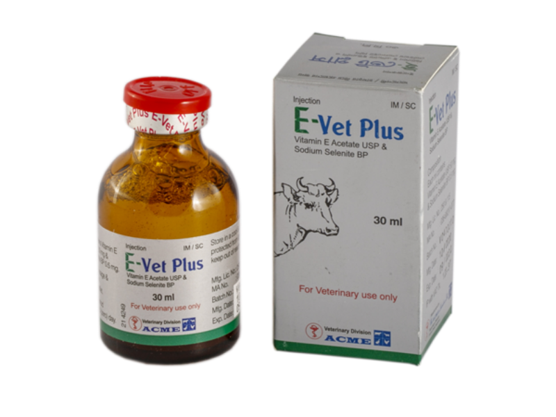 E-Vet Plus Injection - A Vital Boost for Your Livestock-AgroMukam