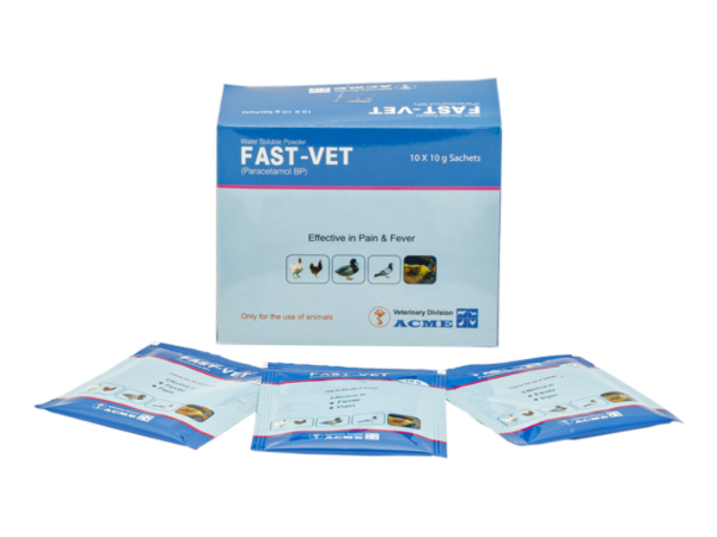 Fast-Vet WSP 10 gm (10x10 gm): The Ultimate Poultry Health Solution!-AgroMukam