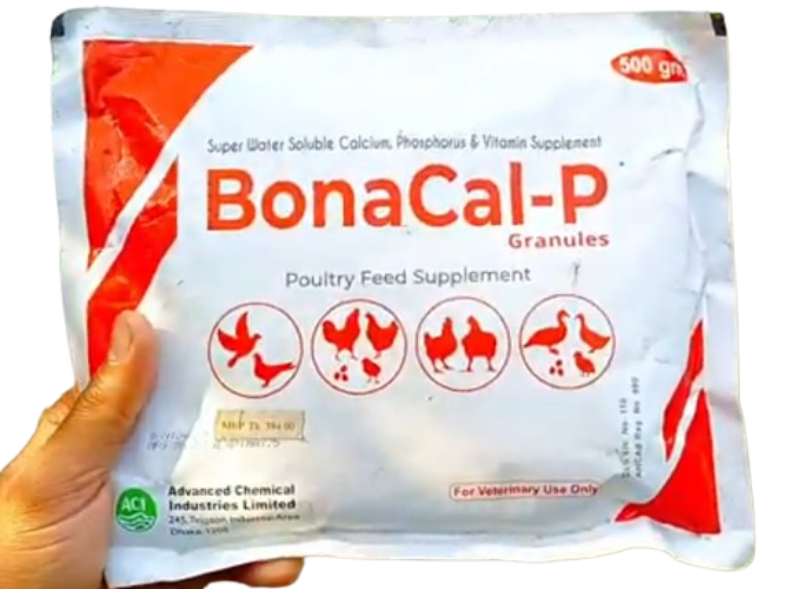 Bonacal-P Powder 500gm | Calcium & Phosphorus Supplement for Poultry & Cattle-AgroMukam