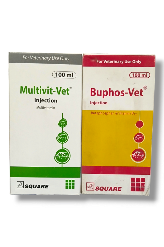 Buphos Vet 100ml/ Multivit Vet 100ml-AgroMukam