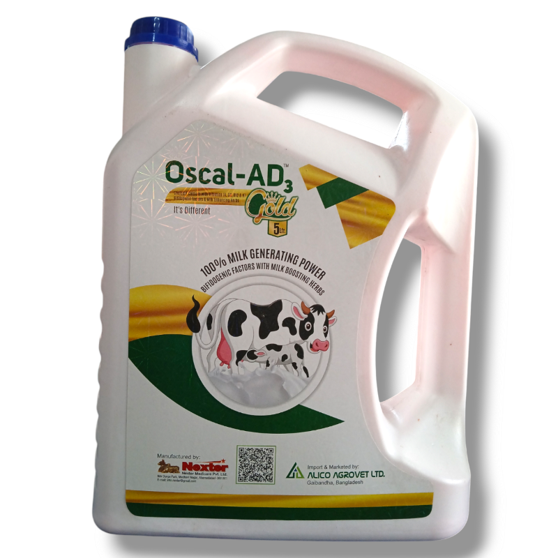 Oscal AD3 Gold 5 L - Boost Milk Production & Ensure Strong Bones-AgroMukam