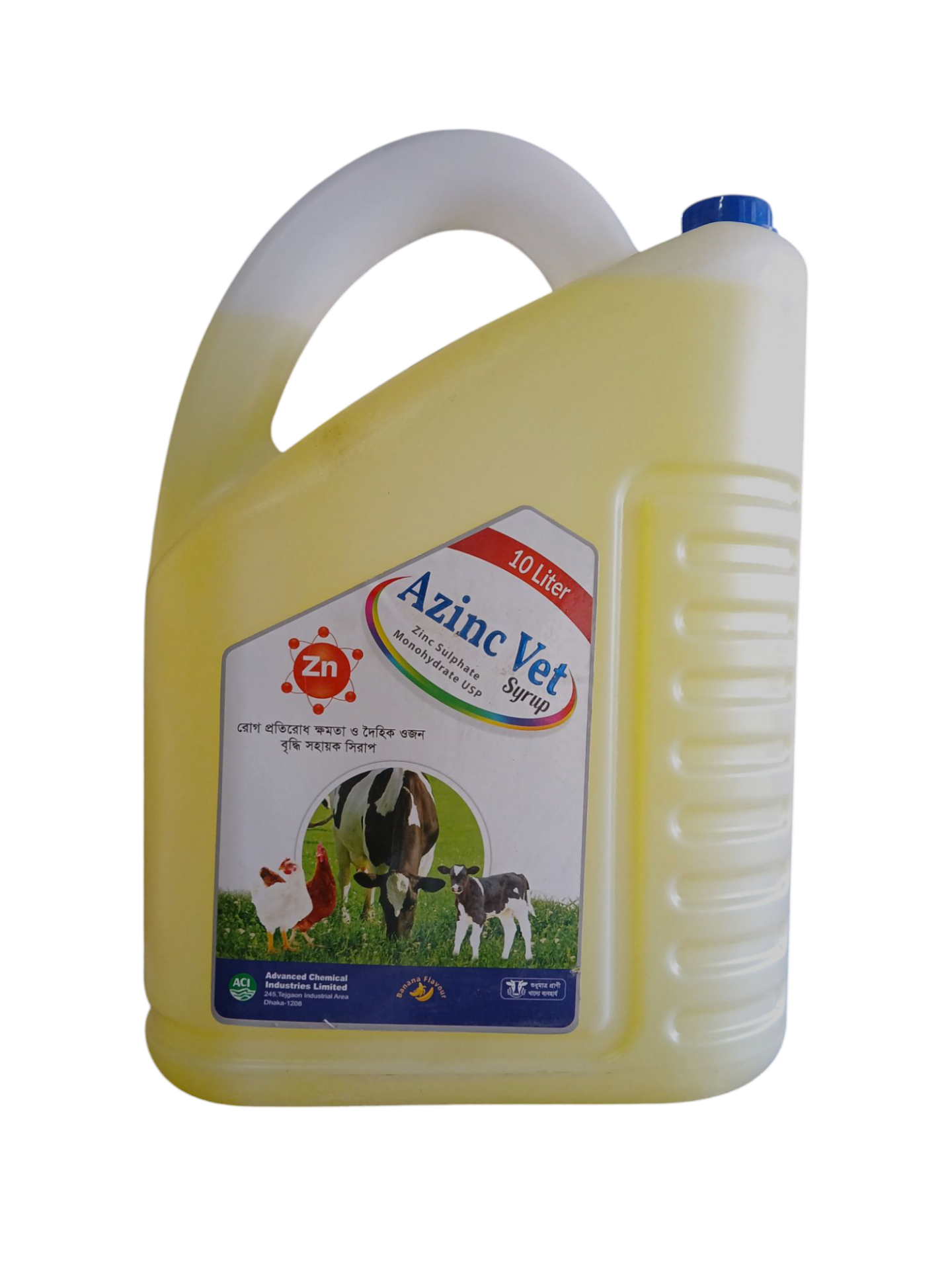 A Zinc Vet 10 L - Stylish & Durable Cattle Supplement for Bangladesh-AgroMukam
