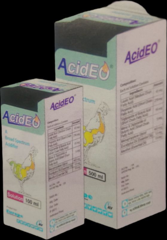 Acideo 500 ml Solution - Poultry Nutrition - Acidifier-AgroMukam