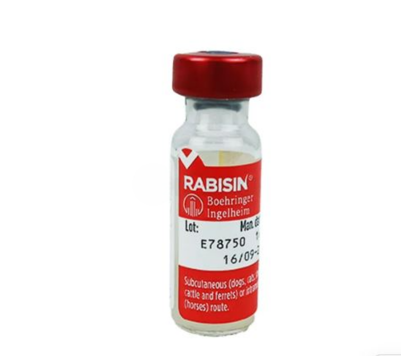 Rabisin 1x10ml - Rabies Vaccine for Dogs & Cats-AgroMukam
